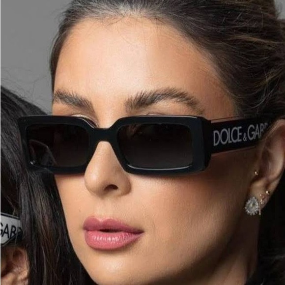 Dolce & Gabbana | Accessories | New Dolcegabbana Dg687 5187 Black Square Sunglasses Dg Dg 6187 ...